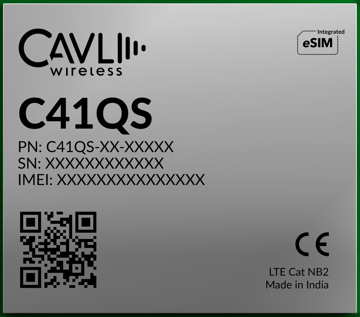Cavli Wireless C41QS-GNN NB-IoT Module with integrated GPS — LynxPi