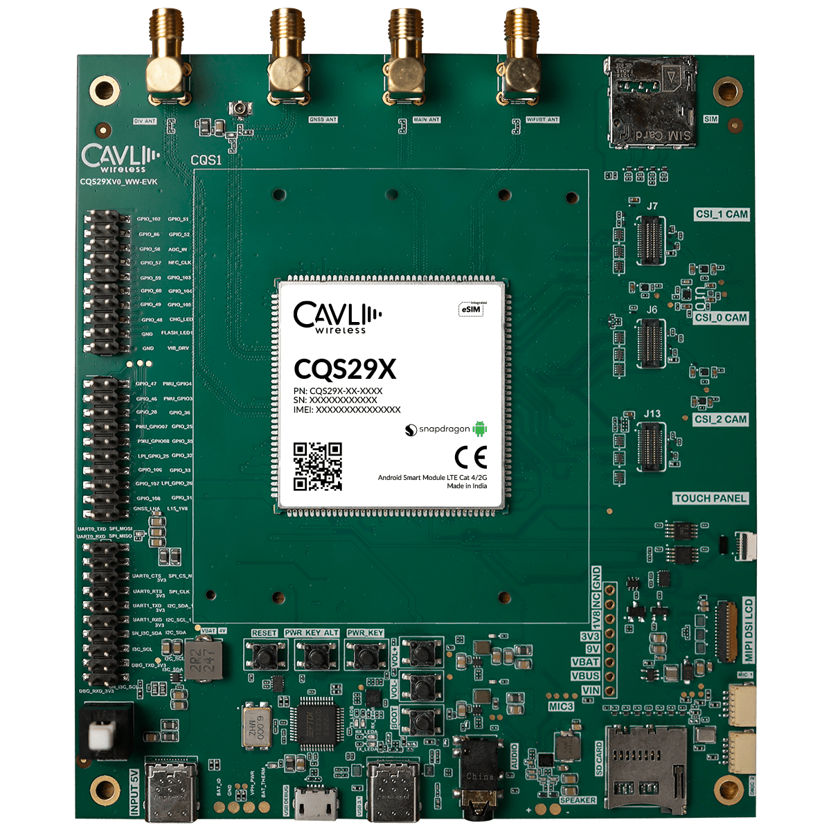 Cavli CQS290 EVK LTE Cat 4 IoT Module with 2G Fallback | 464GNAN — LynxPi